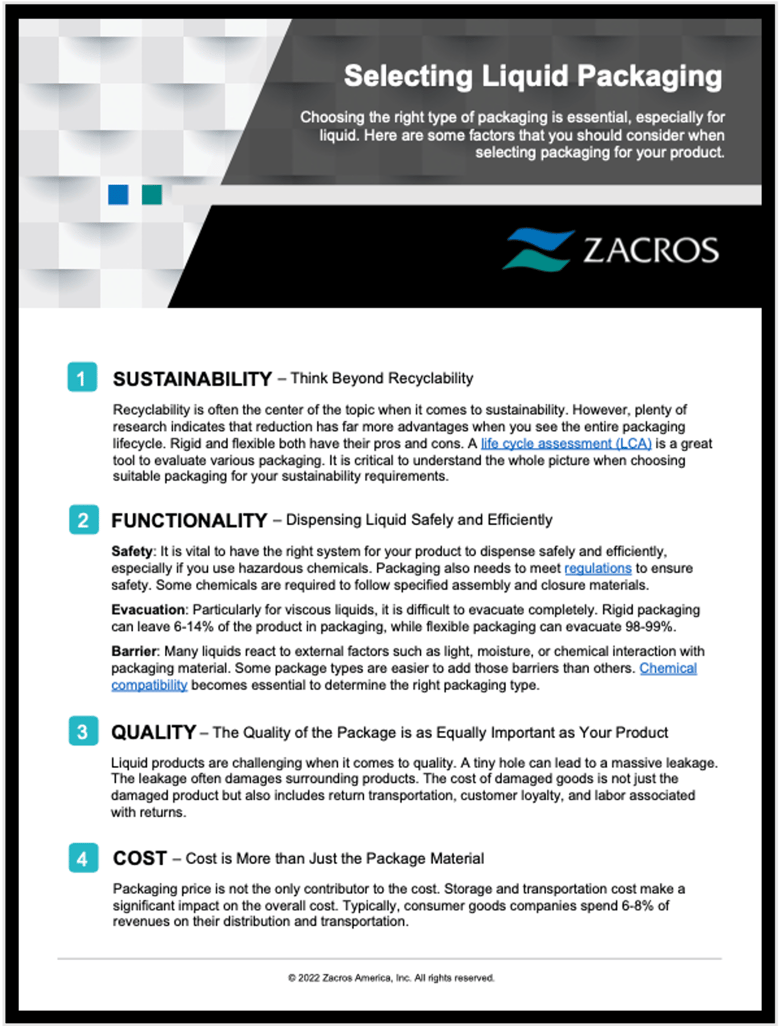 The Importance of Choosing the Right Liquid Packaging Container